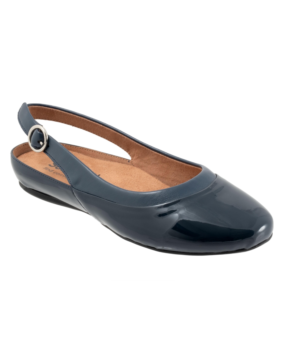 Click here for Softwalk Sheffield Slingback - Navy patent prices
