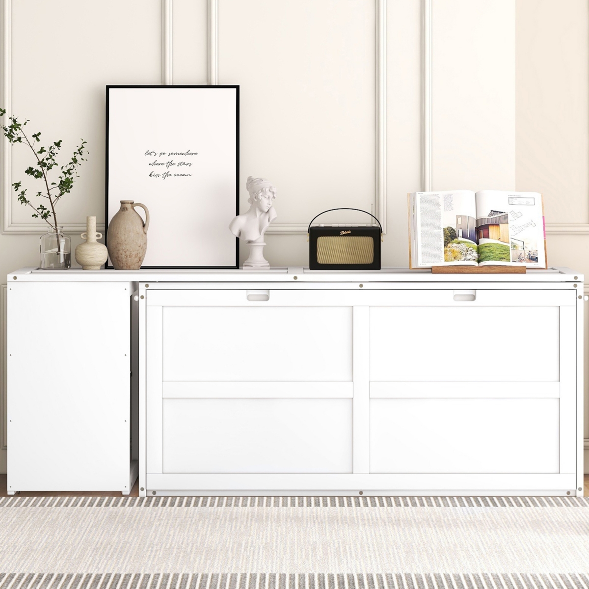 Click here for Streamdale Queen Size Murphy Bed With Rotatable De... prices