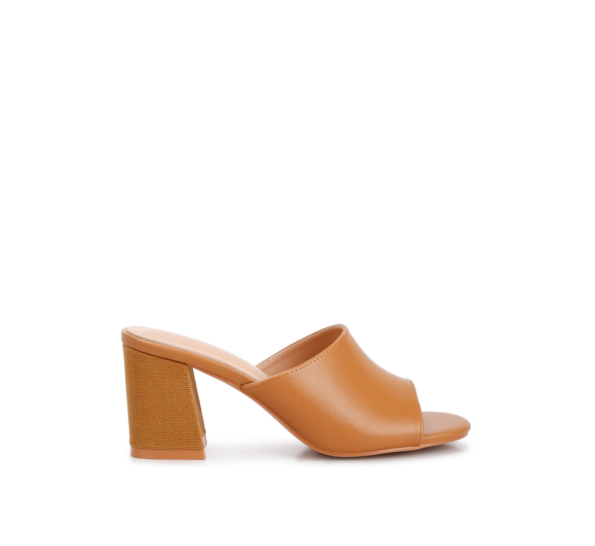Click here for addie block heel slip on sandals - Beige/khaki prices
