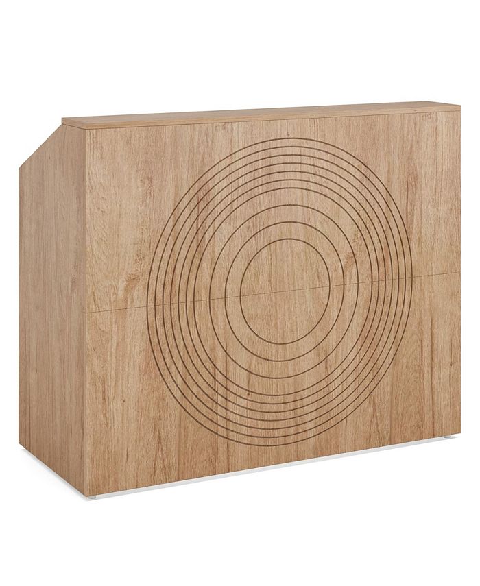 Tribesigns Reception Desk with Counter, Modern Front Desk Reception ...