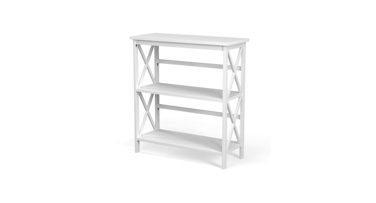 Click here for Slickblue 3-Tier Bookshelf Wooden Open Storage Boo... prices