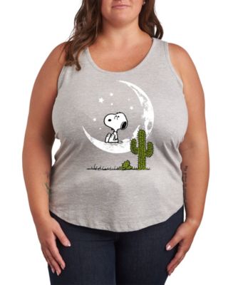 Hybrid Apparel Snoopy Desert On Moon Plus Size Graphic Tank - Macy's