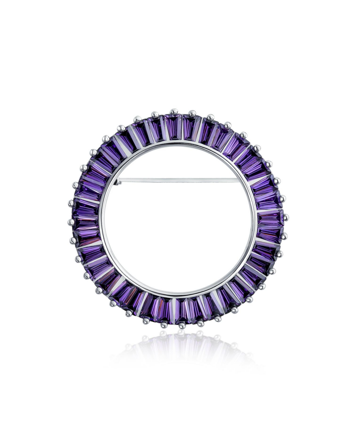 Click here for Bling Jewelry Purple Amethyst Cz Baguette Cut Eter... prices