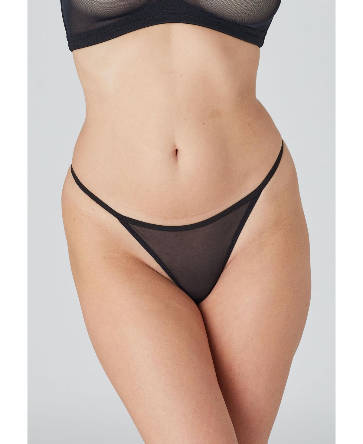 Click here for Cuup Womens The String Thong - Mesh - Black prices