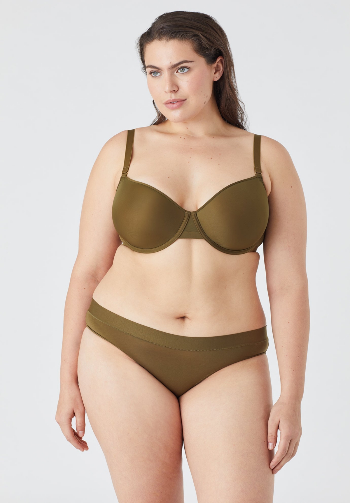 Click here for Cuup Womens The Demi - Spacer - Moss prices