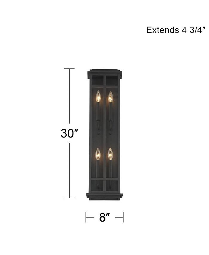 Possini Euro Design Metrix 30" High Farmhouse Rustic Modern Rectangular ...