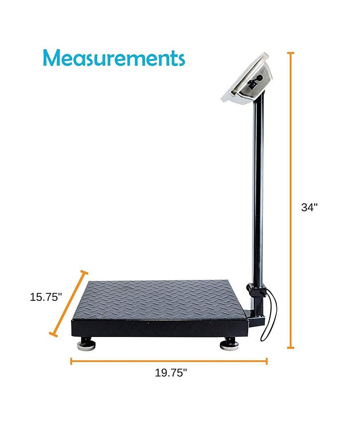 SUGIFT Foldable 660 lbs Weight Computing Postal Scale, Floor Platform ...