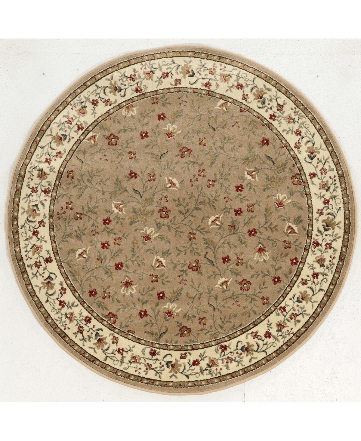 Click here for Closeout! Km Home Pesaro 53x53 Round Area Rug - Be... prices