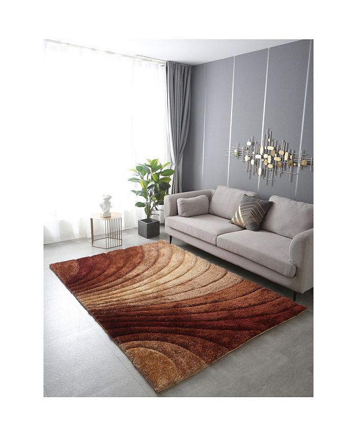 Simplie Fun 3D Shaggy Hand Tufted Area Rug 15 - Macy's