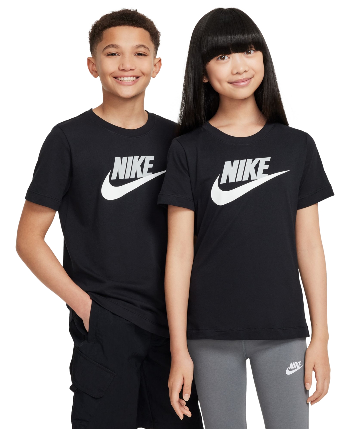Click here for Nike Big Kids Sportswear Logo Graphic T-Shirt - Bl... prices