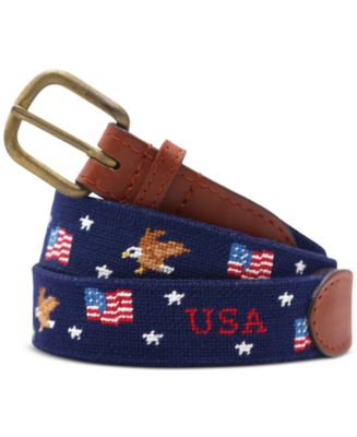 Smathers & Branson Men's Americana Pattern Belt - Macy's