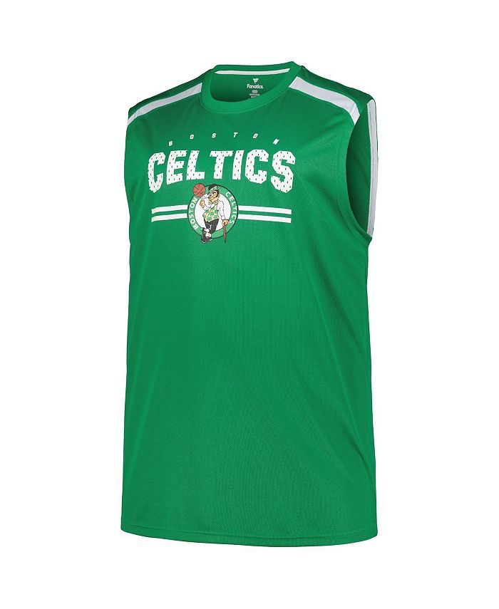 Fanatics Men's Kelly Green Boston Celtics Big Tall Birdseye Muscle Tank ...