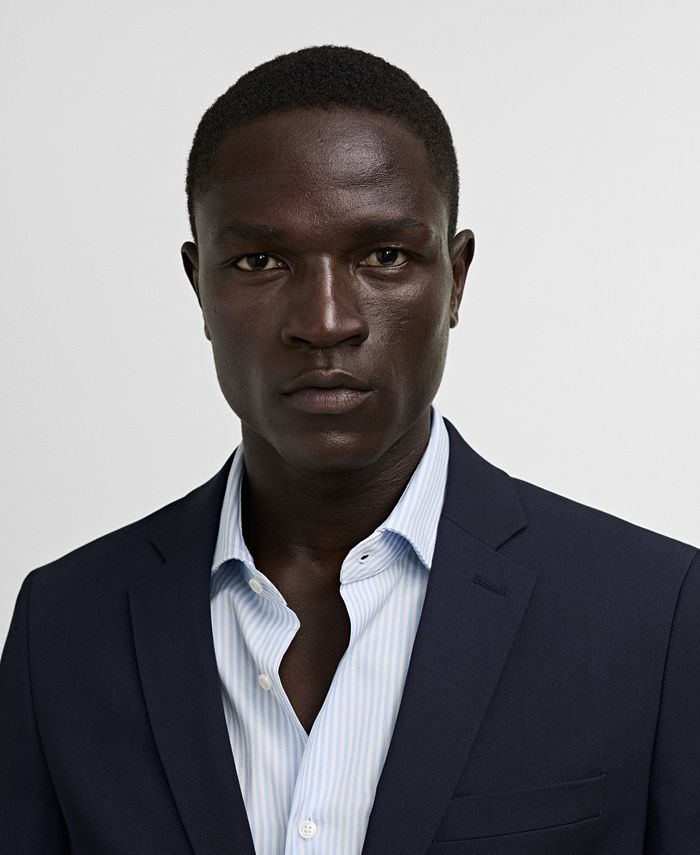 MANGO Men's Super Slim-Fit Stretch Fabric Suit Blazer - Macy's