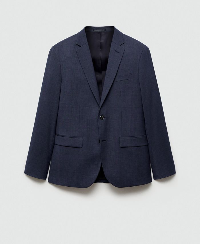 MANGO Men's Super Slim-Fit Stretch Fabric Suit Blazer - Macy's