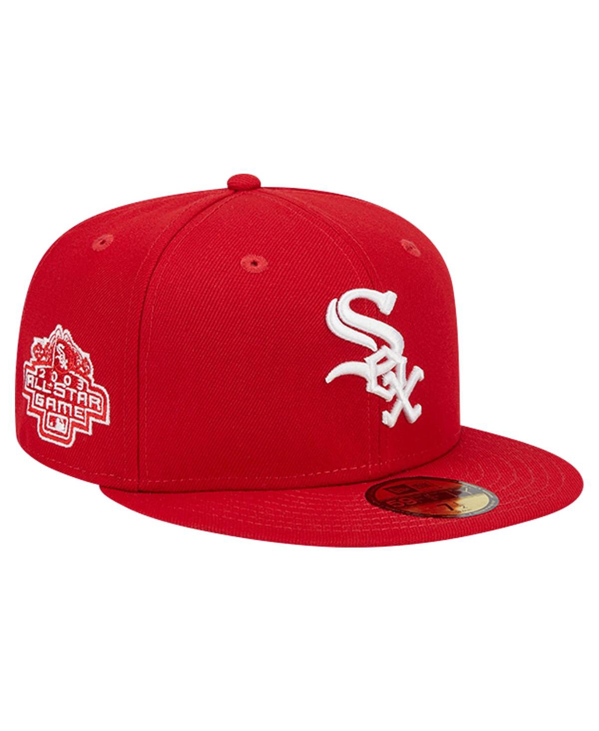 Click here for New Era Mens Red Chicago White Sox Logo 59FIFTY Fi... prices