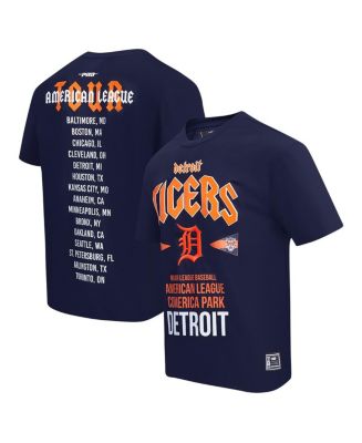 Pro Standard Men's Navy Detroit Tigers Oversized City Tour T-Shirt - Macy's