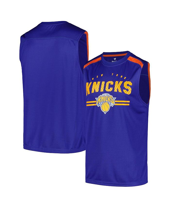 Fanatics Men's Blue New York Knicks Birdseye Muscle Tank Top - Macy's