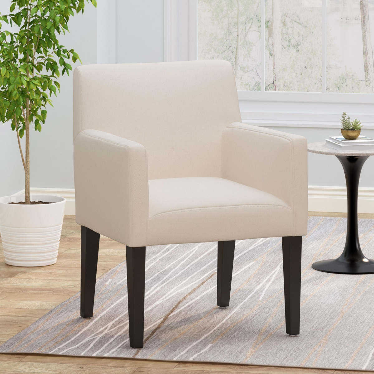 Click here for Streamdale Upholstered Armchair with Durable Rubbe... prices