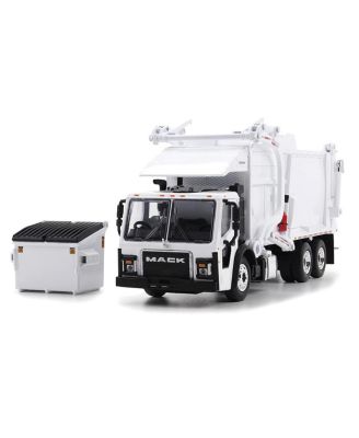 First Gear DCP 1/64 White Mack LR w/ McNeilus Meridian FEL Refuse Body ...