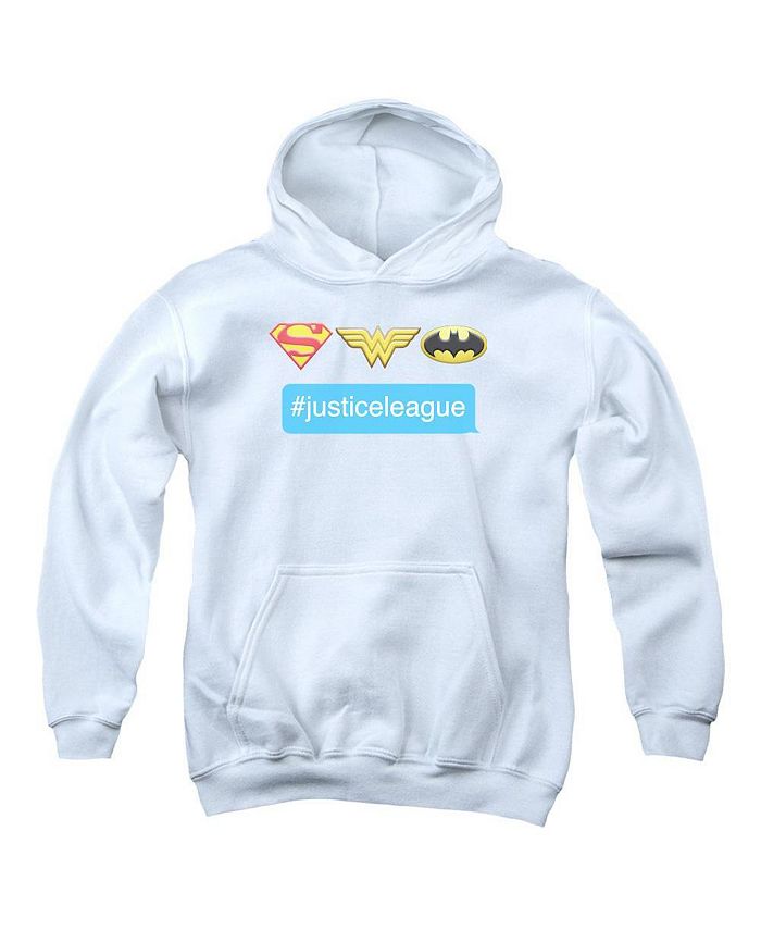 DC Comics Boys Youth Hashtag Justice League of America Pull Over Hoodie ...