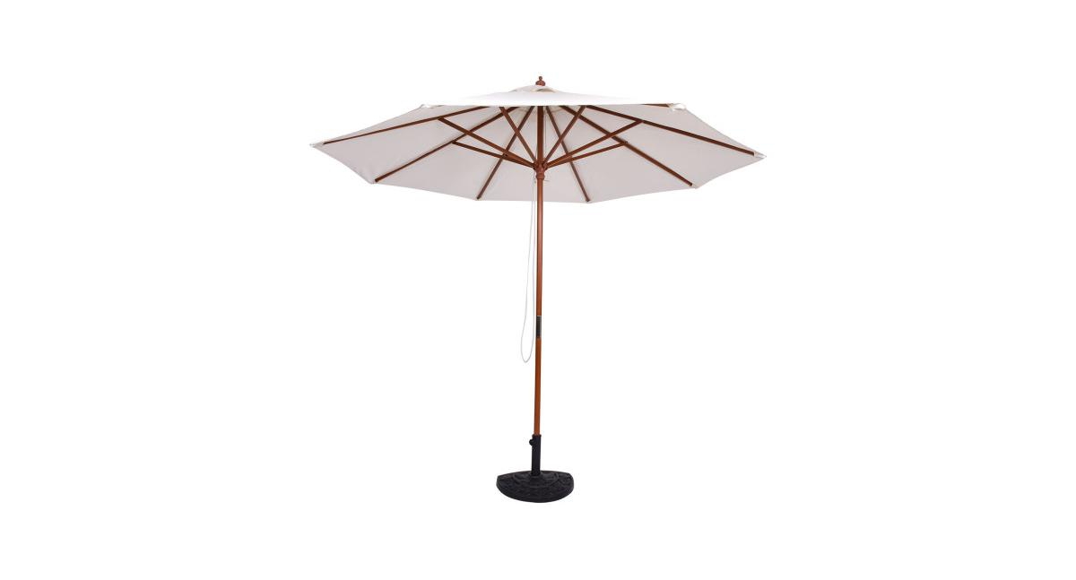 Click here for Slickblue 10 Adjustable Wooden Outdoor Umbrella Su... prices