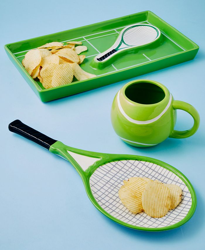 Godinger Tennis Racquet Chip & Dip Serving Tray - Macy's