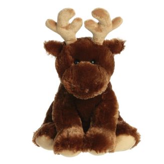 Aurora Large Moose Cuddly Plush Toy Brown 14" - Macy's