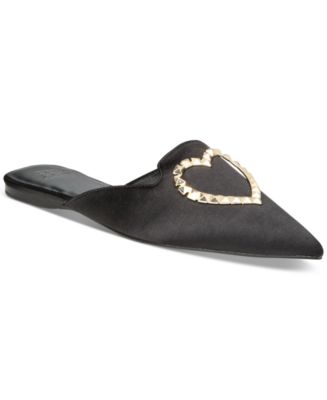 AAJ By Aminah Women's Aviva Heart Mule Flats - Macy's