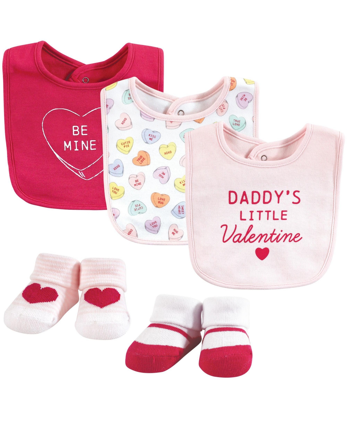 Click here for Hudson Baby Baby Girls Hudson 5Pk Bibs and Socks S... prices