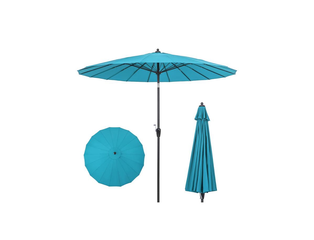 Click here for Slickblue 9 Feet Round Patio Umbrella with 18 Fibe... prices