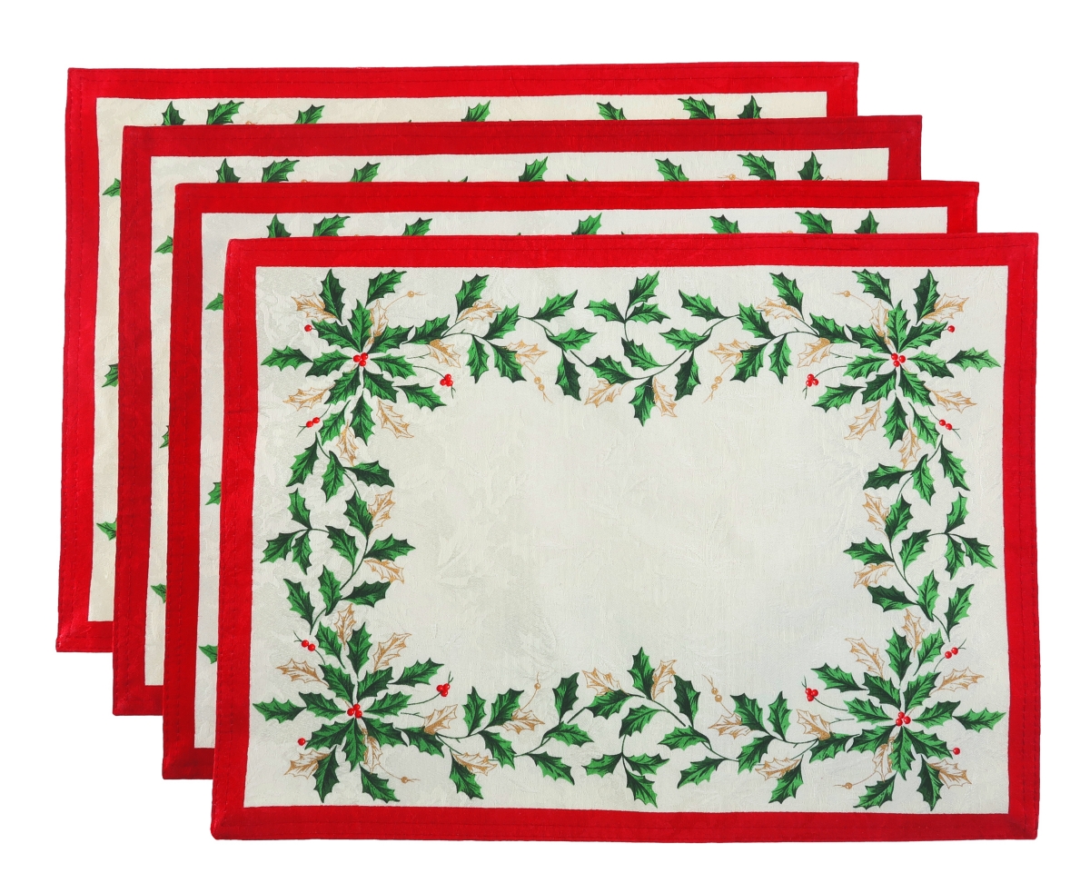 Click here for Lenox Holiday Placemats  Set of 4 - Ivory prices