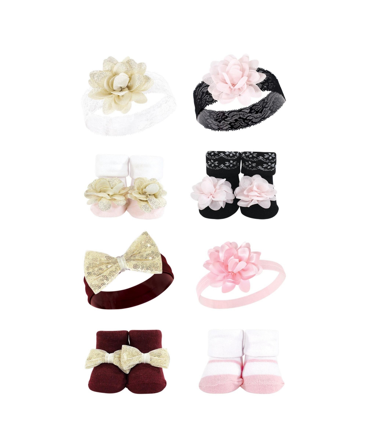 Click here for Hudson Baby Baby Girls Hudson 8Pc Headband and Soc... prices
