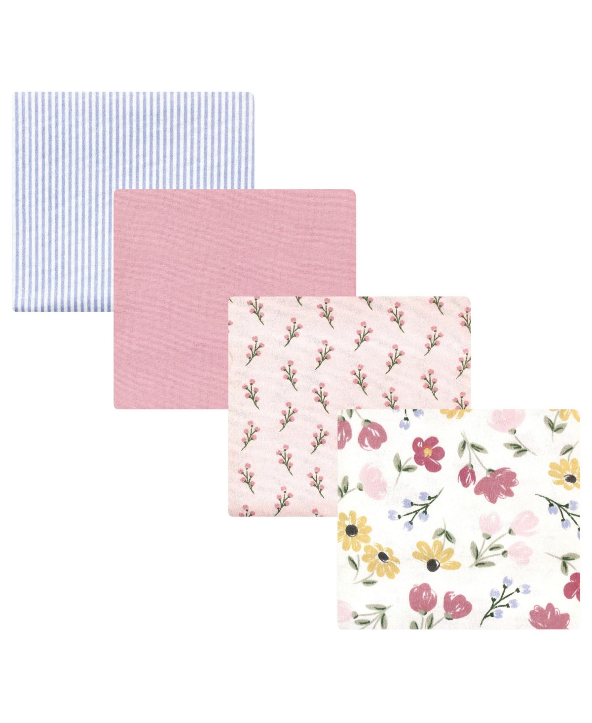 Click here for Hudson Baby Girls 4Pk Flannel Receiving Blanket (C... prices