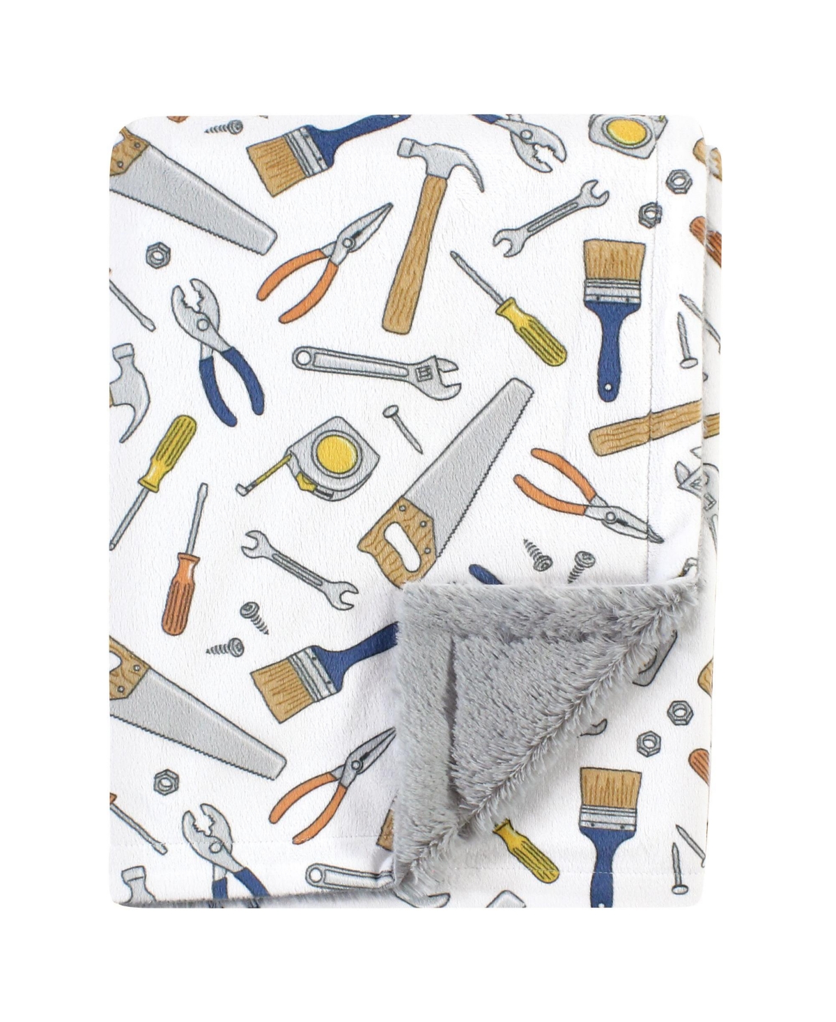 Click here for Hudson Baby Boys Velvety Plush Blanket with Fuzzy... prices