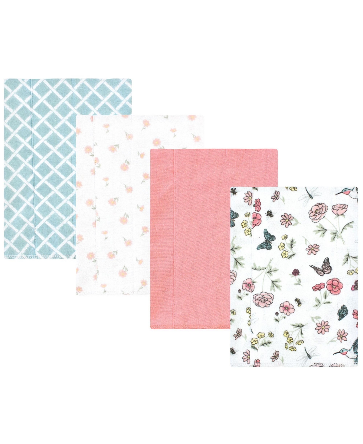 Click here for Hudson Baby Girls 4Pk Flannel Burp Cloth (Cotton P... prices