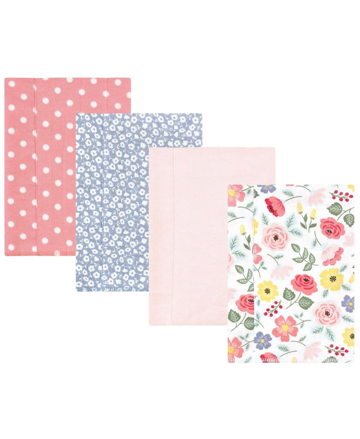 Click here for Hudson Baby Girls 4Pk Flannel Burp Cloth (Cotton P... prices