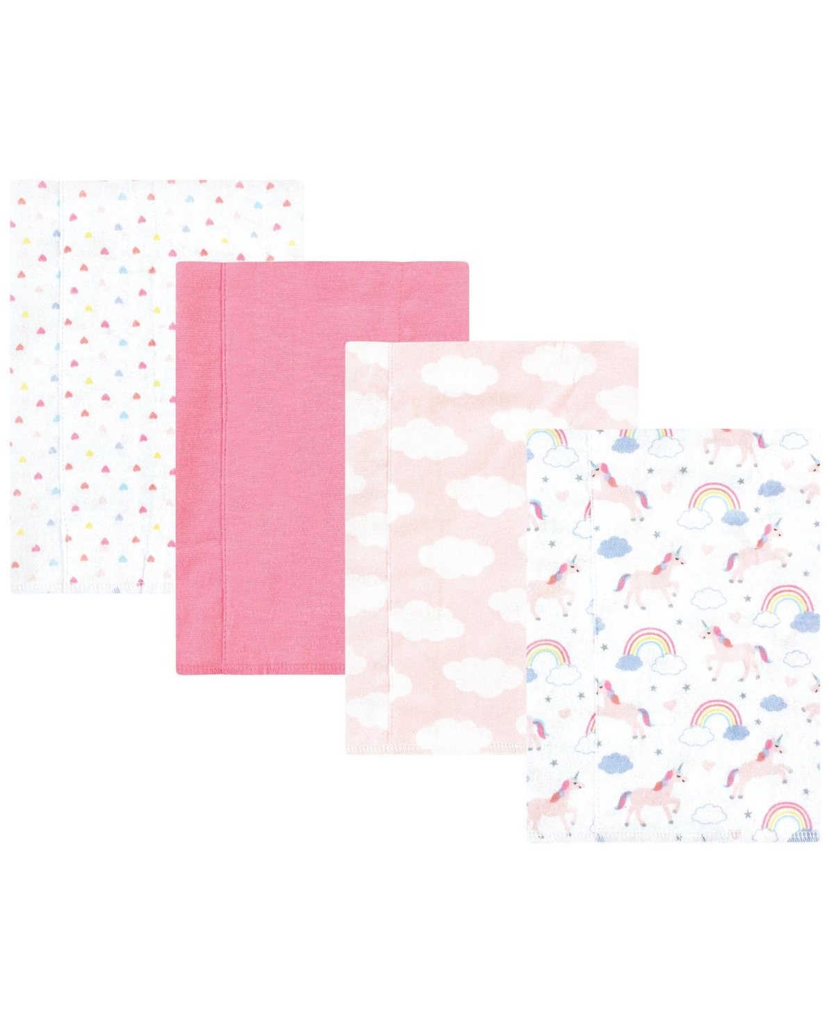 Click here for Hudson Baby Girls 4Pk Flannel Burp Cloth (Cotton P... prices