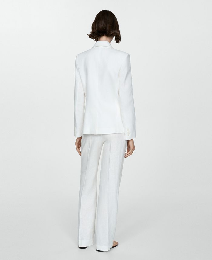 MANGO Women's 100% Linen Suit Trousers - Macy's