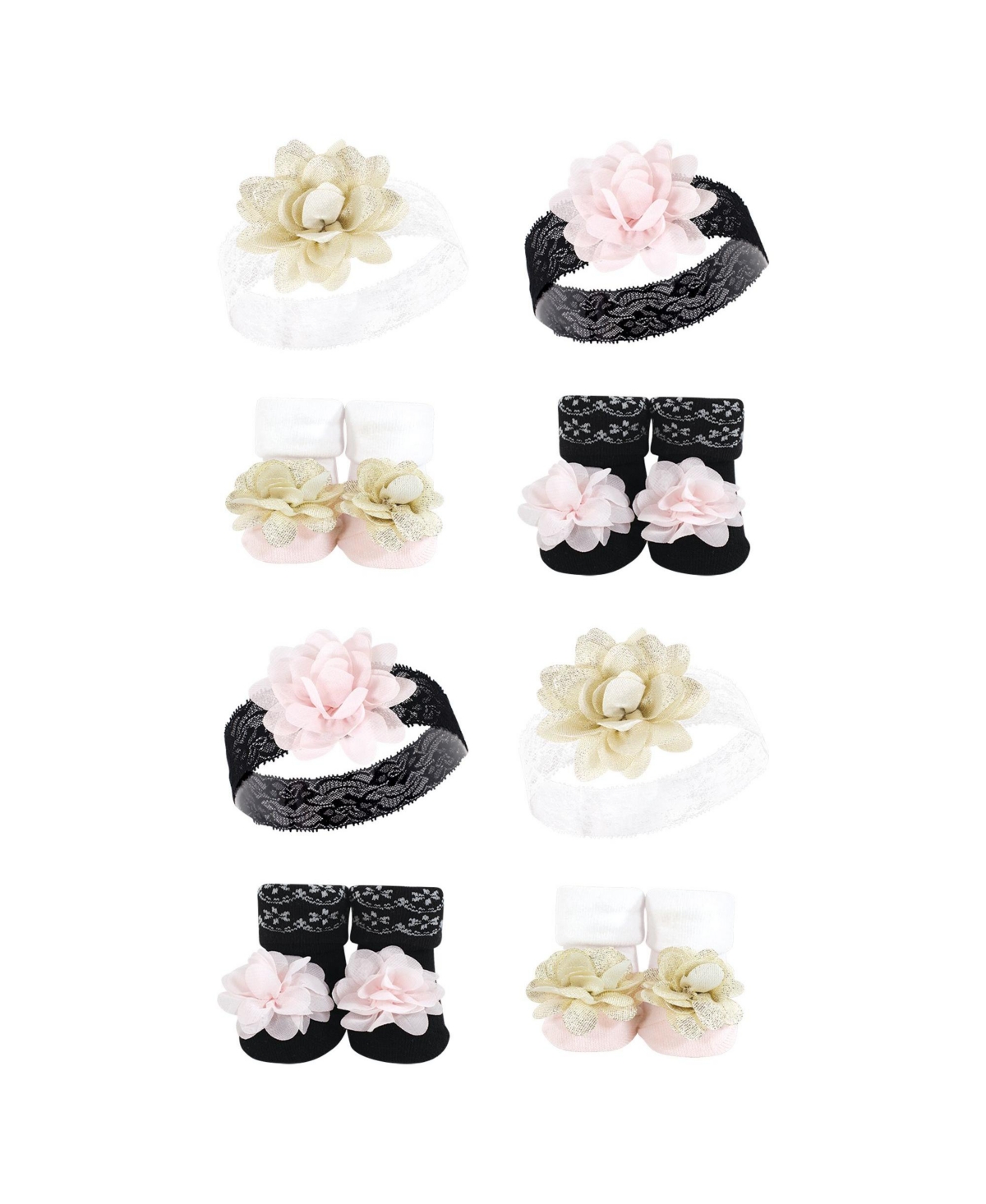 Click here for Hudson Baby Baby Girls Hudson 8Pc Headband and Soc... prices