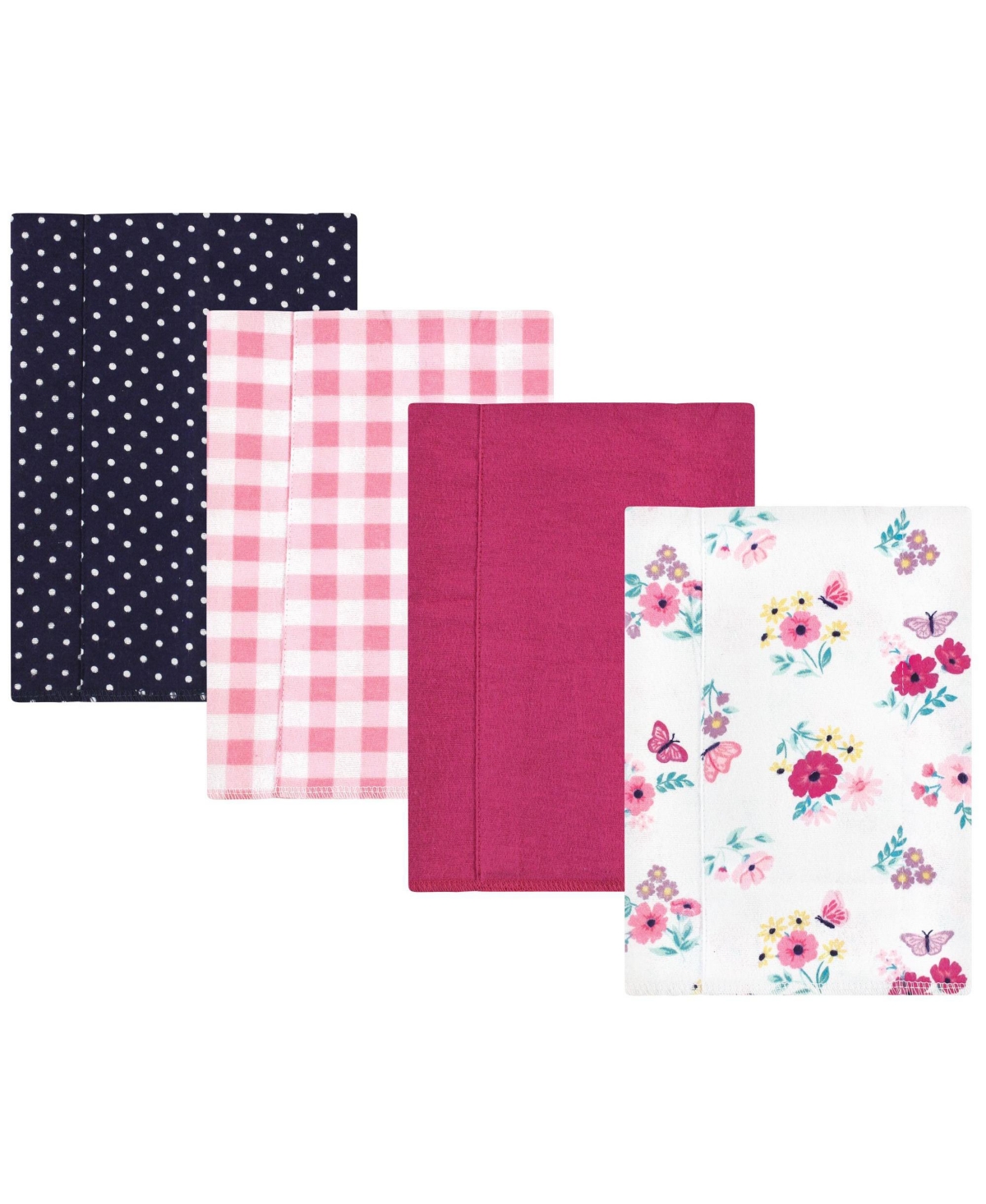 Click here for Hudson Baby Girls 4Pk Flannel Burp Cloth (Cotton P... prices