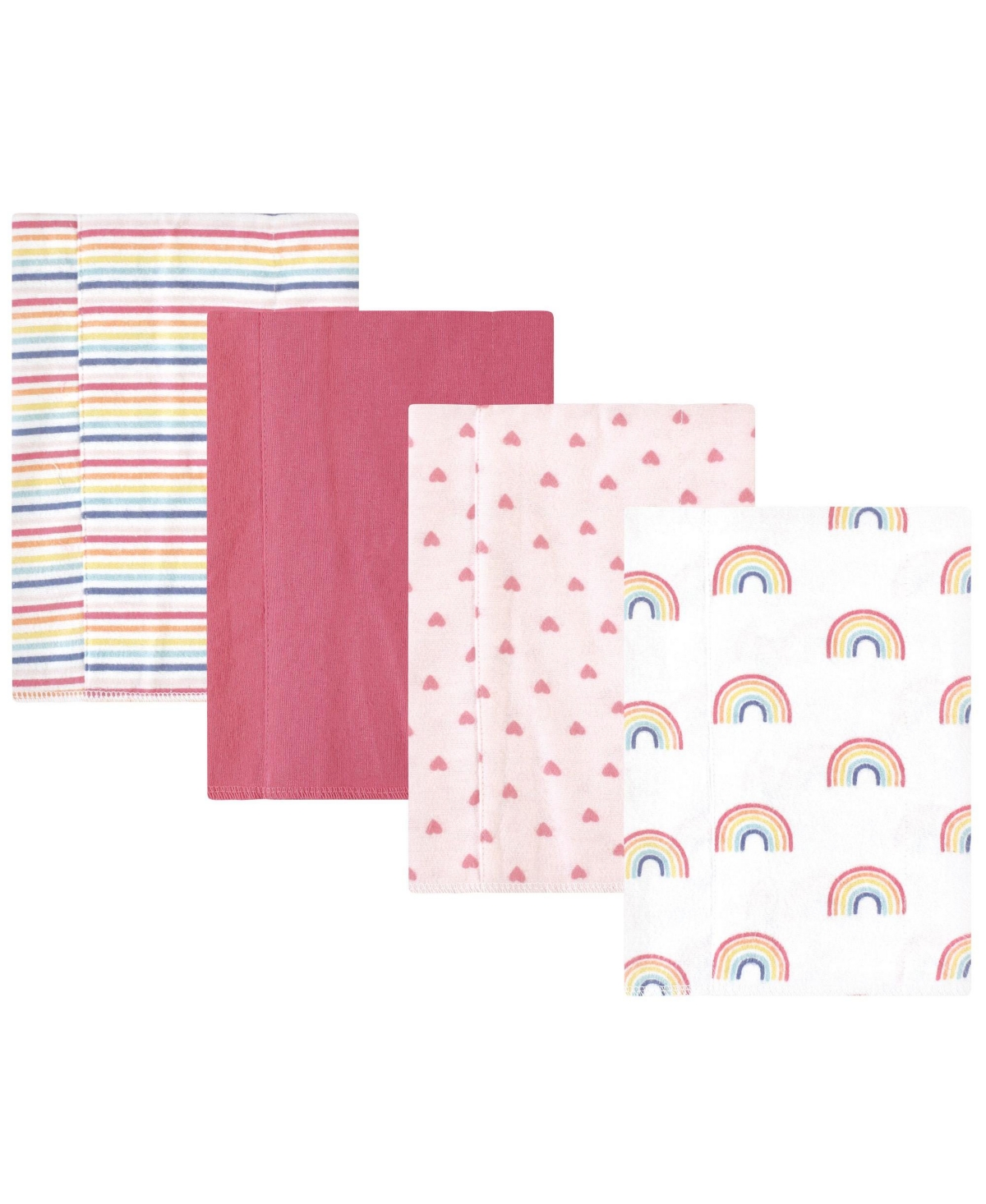 Click here for Hudson Baby Girls 4Pk Flannel Burp Cloth (Cotton P... prices