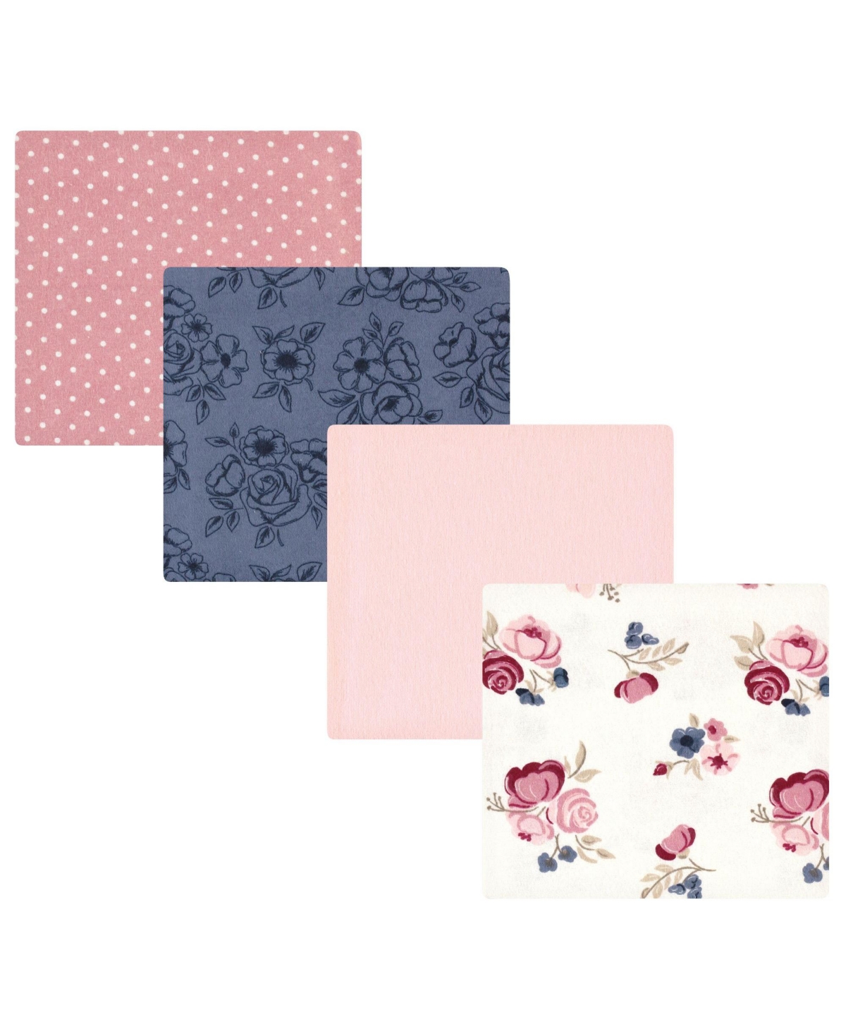 Click here for Hudson Baby Girls 4Pk Flannel Receiving Blanket (C... prices