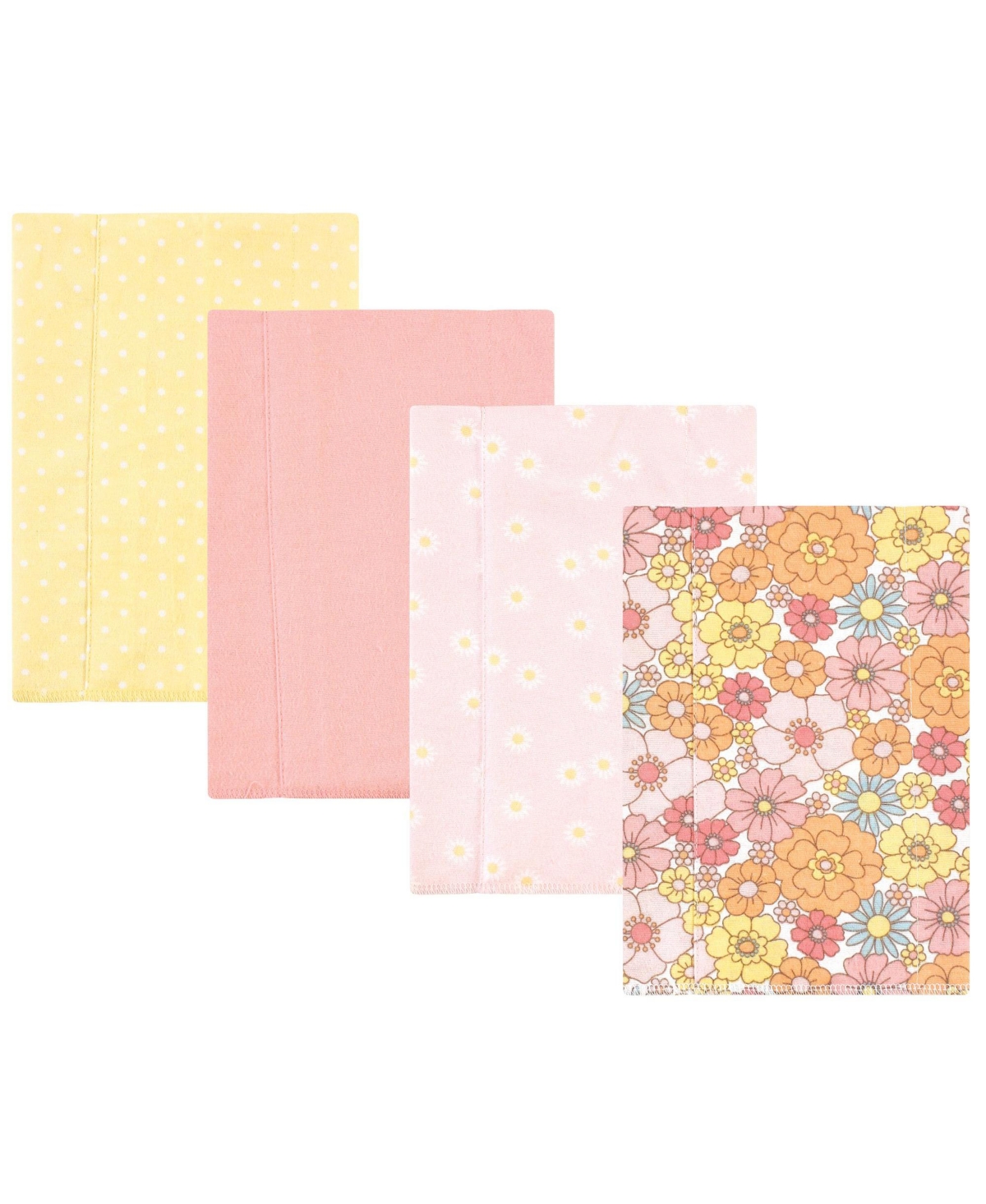 Click here for Hudson Baby Girls 4Pk Flannel Burp Cloth (Cotton P... prices