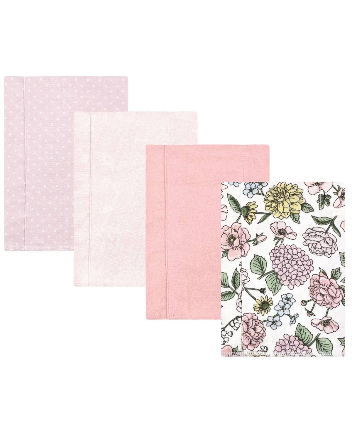 Click here for Hudson Baby Girls 4Pk Flannel Burp Cloth (Cotton P... prices