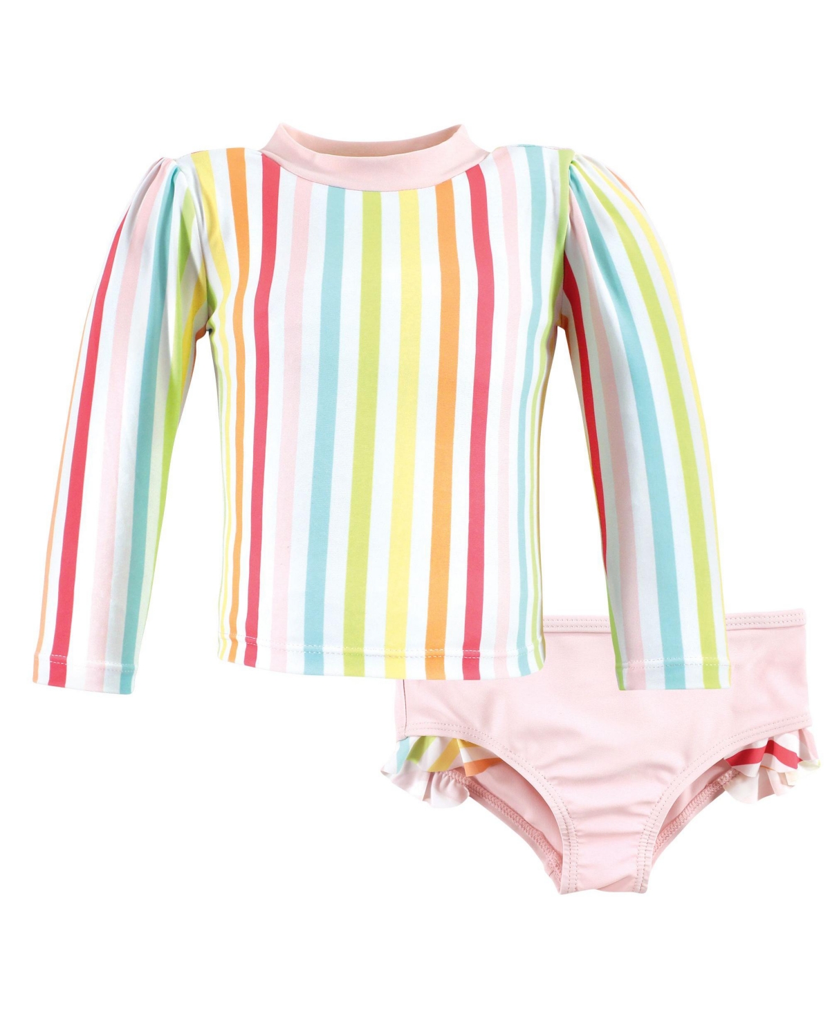 Click here for Hudson Baby Baby Girls Swim Rashguard Set - Rainbo... prices