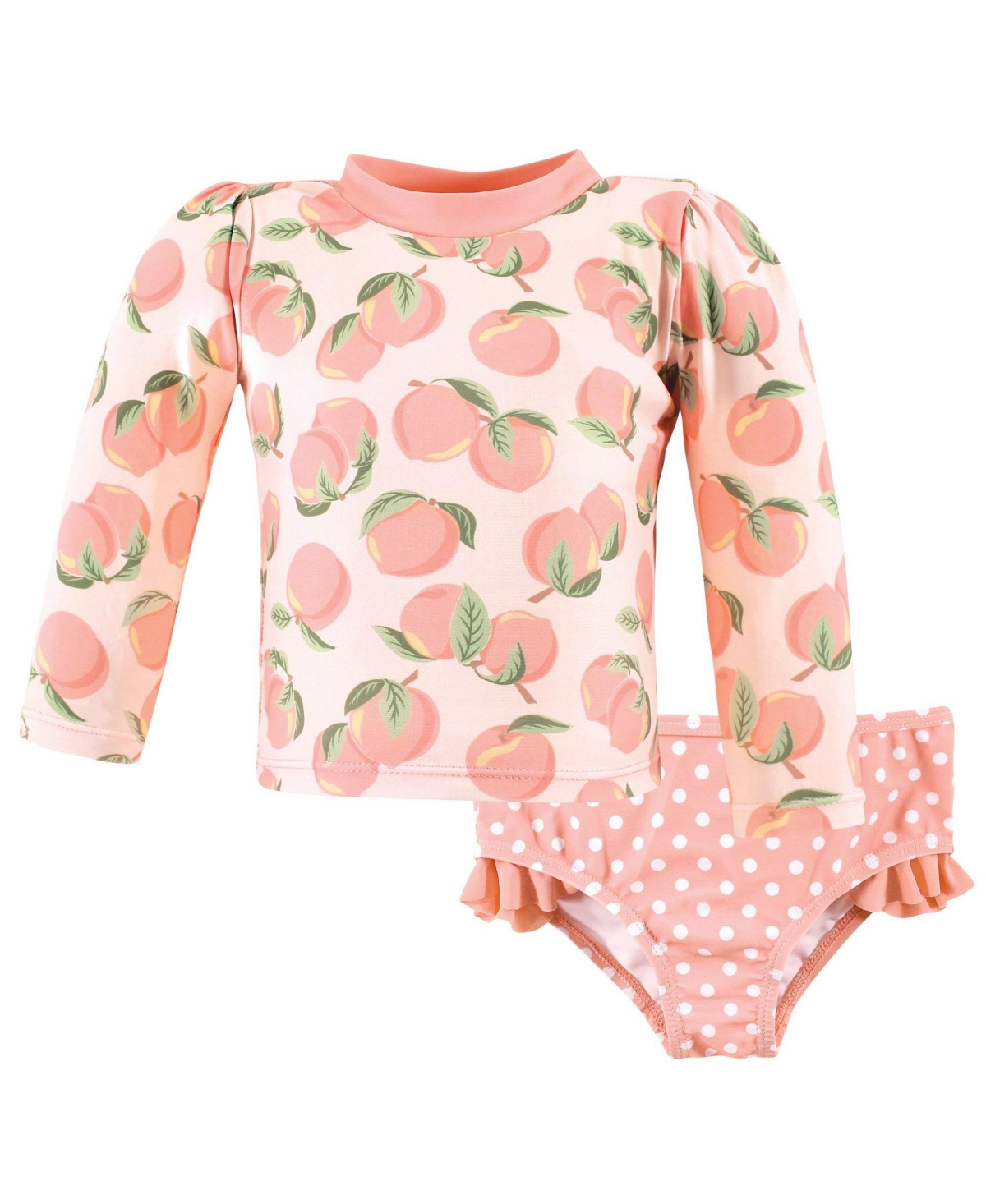 Click here for Hudson Baby Baby Girls Swim Rashguard Set - Pink p... prices