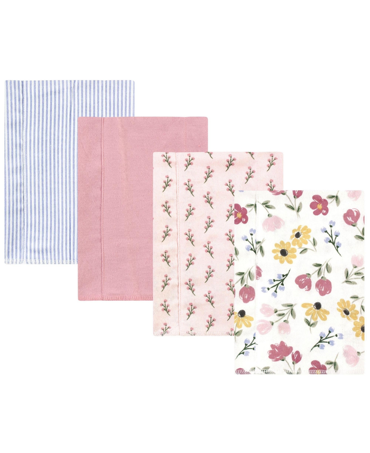 Click here for Hudson Baby Girls 4Pk Flannel Burp Cloth (Cotton P... prices