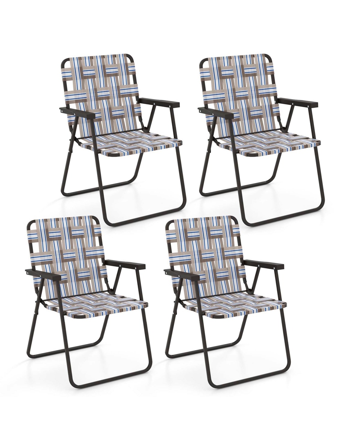 Click here for 2PCS Folding Beach Chair Camping Lawn Webbing Chai... prices