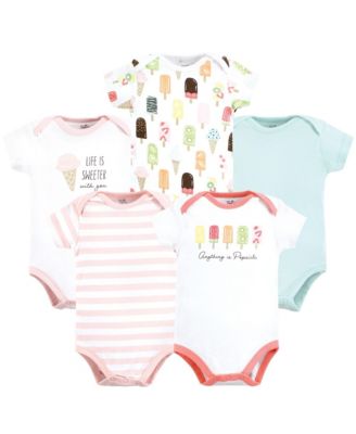 Click here for Touched By Nature Baby Girls Natural Cotton Bodysu... prices
