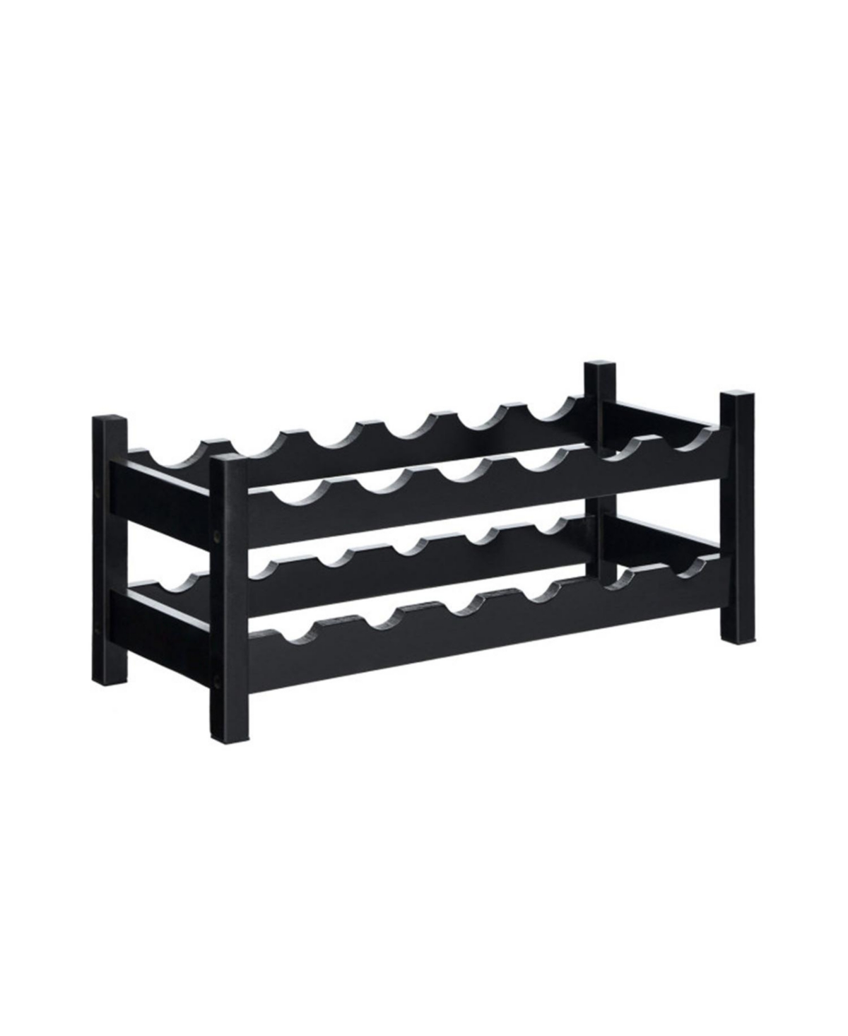 Click here for Sugift 2-Tier 12 Bottles Bamboo Storage Shelf Wine... prices